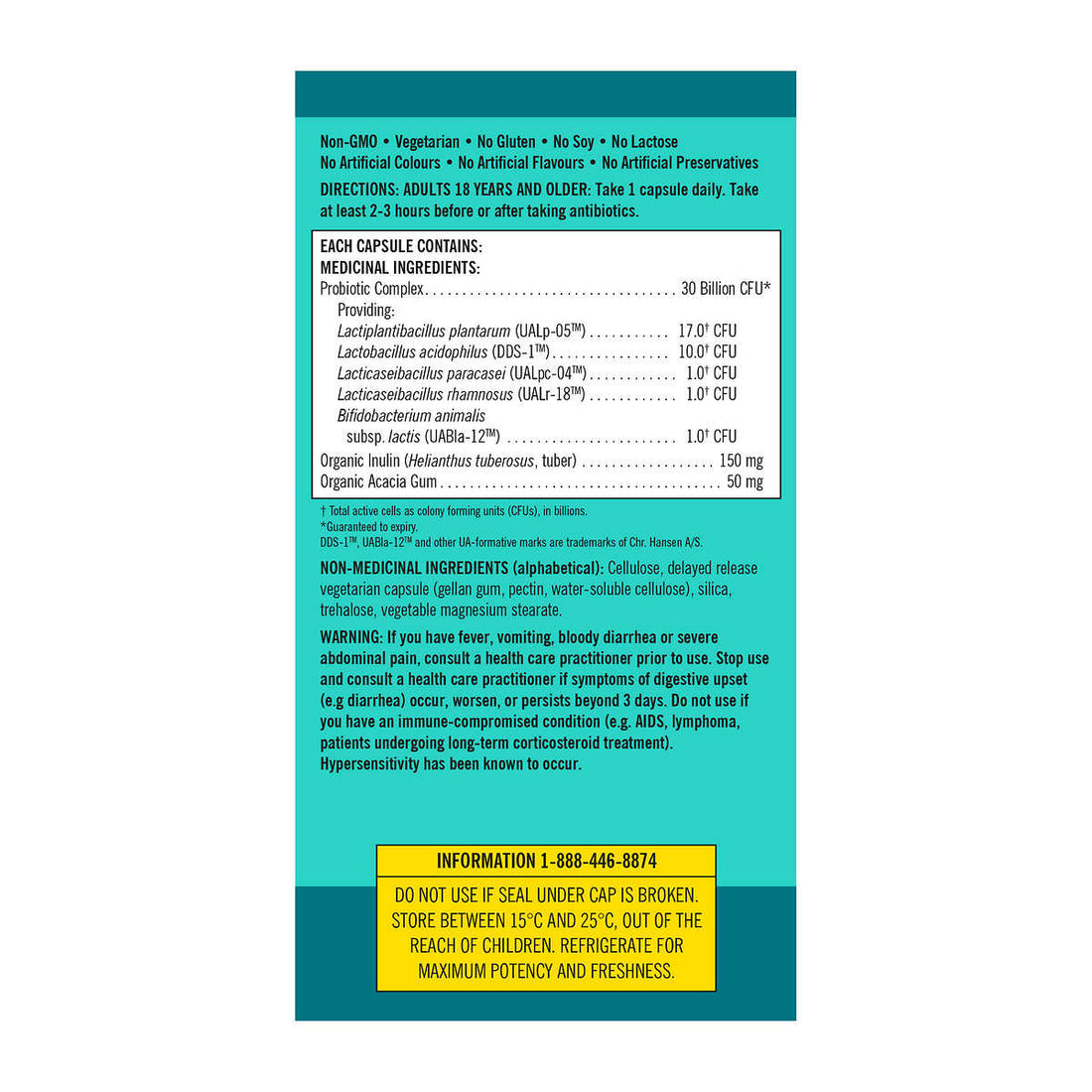 Kirkland Signature Daily Probiotic 30 Billion, 90 Vegetarian Capsules – canavitam